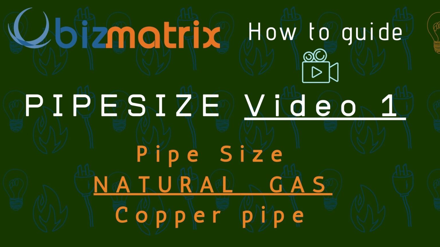 How to Pipesize tutorial - Natural Gas copper